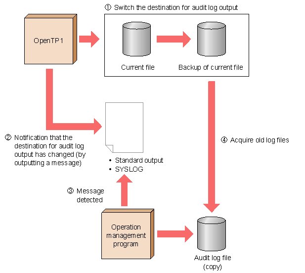 Examples of audit log operation