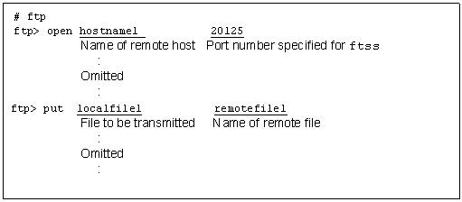 Setting the port numbers
