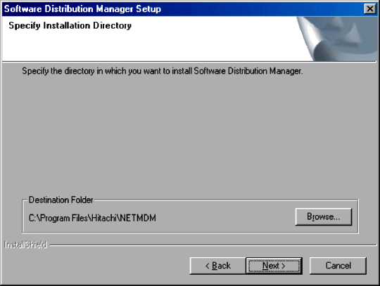Specifying the installation directory
