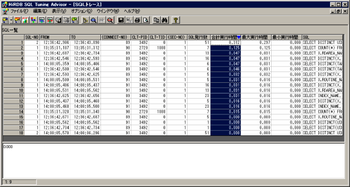 HiRDB SQL Tuning Advisor