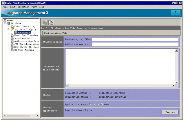 5.9.2 Configuration File page : JP1/Integrated Management 3 - Manager GUI Reference