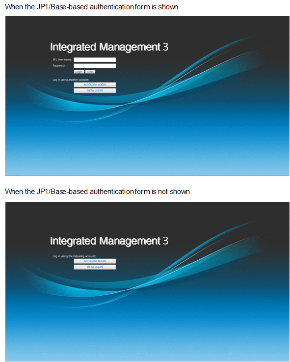 1.2.1 Login window of the Intelligent Integrated Management Base : JP1/Integrated Management 3 ...