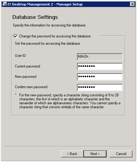 3.1 Procedure for changing the setting for connection to the database : JP1/IT Desktop ...