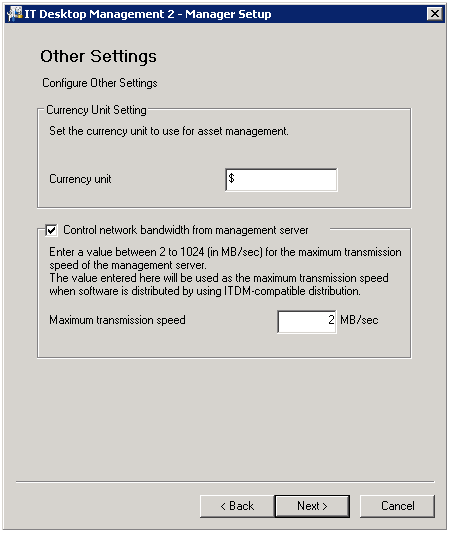 3.12 Procedure for controlling the network bandwidth used for distribution : JP1/IT Desktop ...