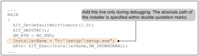 17.7 Debugging an AIT file : JP1/IT Desktop Management 2 Distribution Function Administration Guide