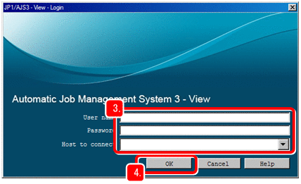1.7 Logging in to JP1/AJS3 - Manager from JP1/AJS3 - View : Job Management: Getting Started (Job ...