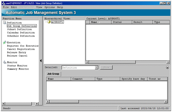 1.7 Logging in to JP1/AJS3 - Manager from JP1/AJS3 - View : Job Management: Getting Started (Job ...
