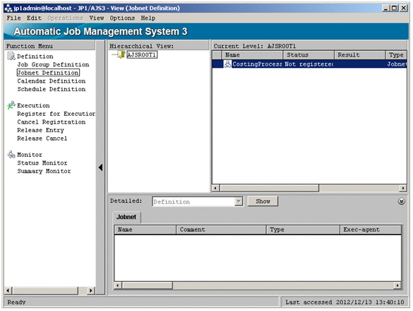 4.2.2 Displaying the Collecting Job Operation Information window from JP1/AJS3 - View : JP1 ...