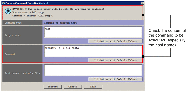 6.10.3 Handling the occurrence of a large number of events by suppressing event forwarding from ...
