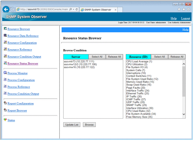 2.1.1 SSO console : JP1/SNMP System Observer Description, Operator's ...